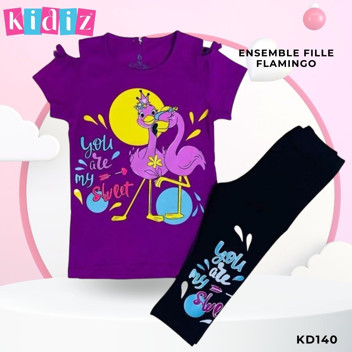 Ensemble fille Flamingo ‘KD140’
